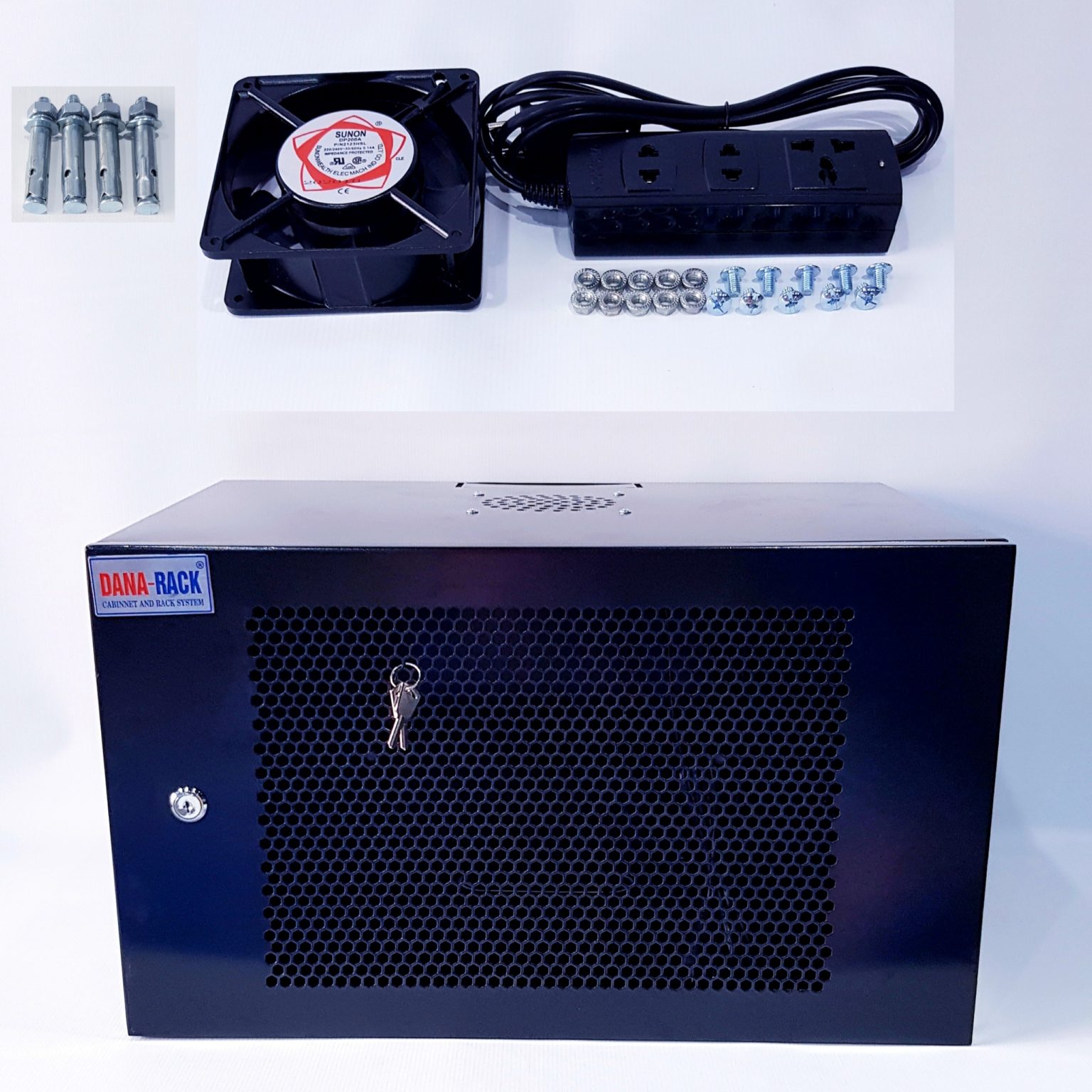 Tủ Rack 6U-D400 (Treo Tường) Màu Đen - Cửa Mica - Phân Phối Tủ Rack-Tủ ...